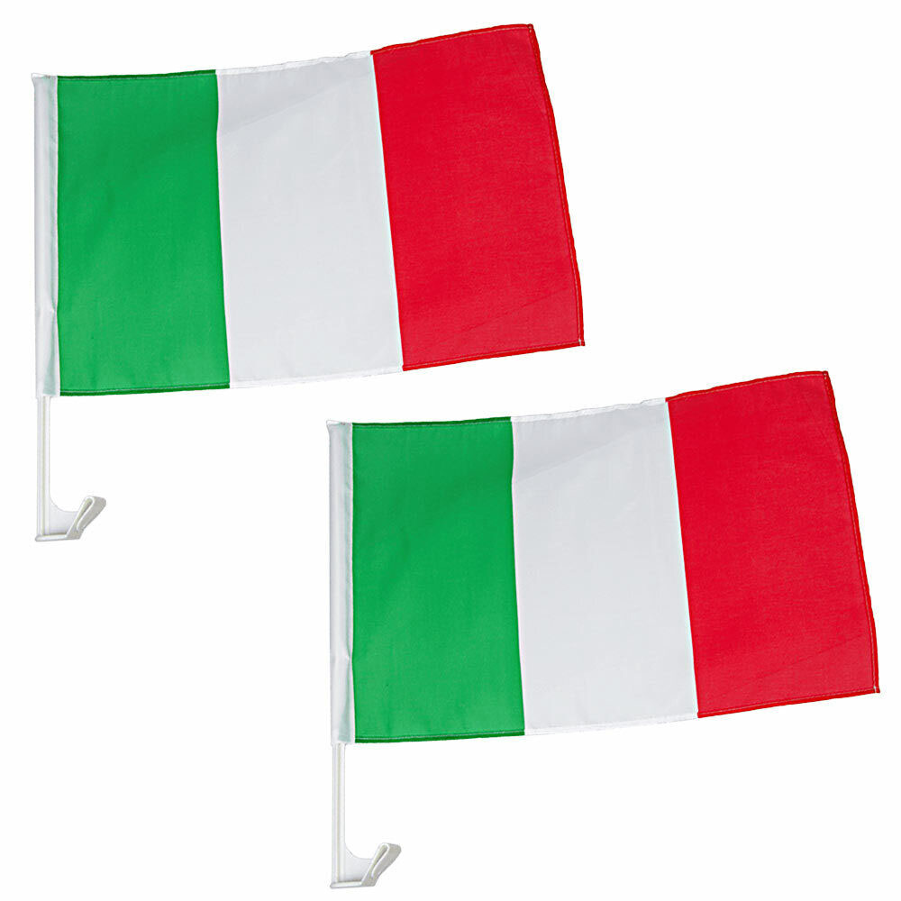 2x Auto Fan Fahne Flagge Italien - Piercingstube : Piercingstube